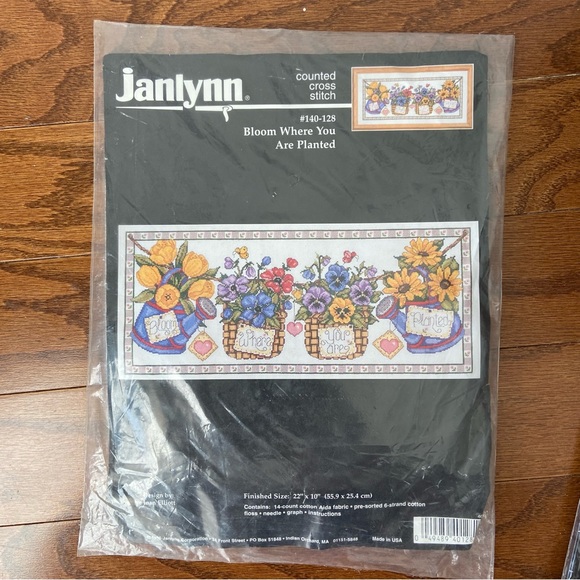Janlynn | Office | Janlynn Counted Cross Stitch Bloom Where You Are ...